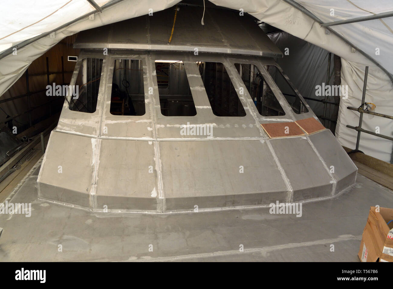 Wheelhouse of Project Full Circle aluminium round the world record ...