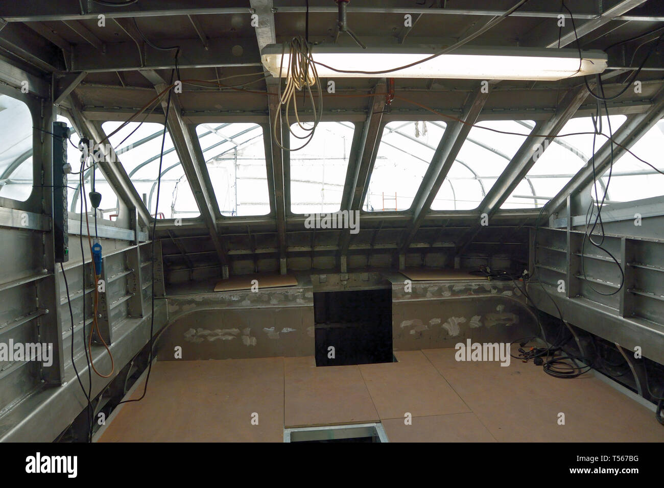 Wheelhouse of Project Full Circle aluminium round the world record ...