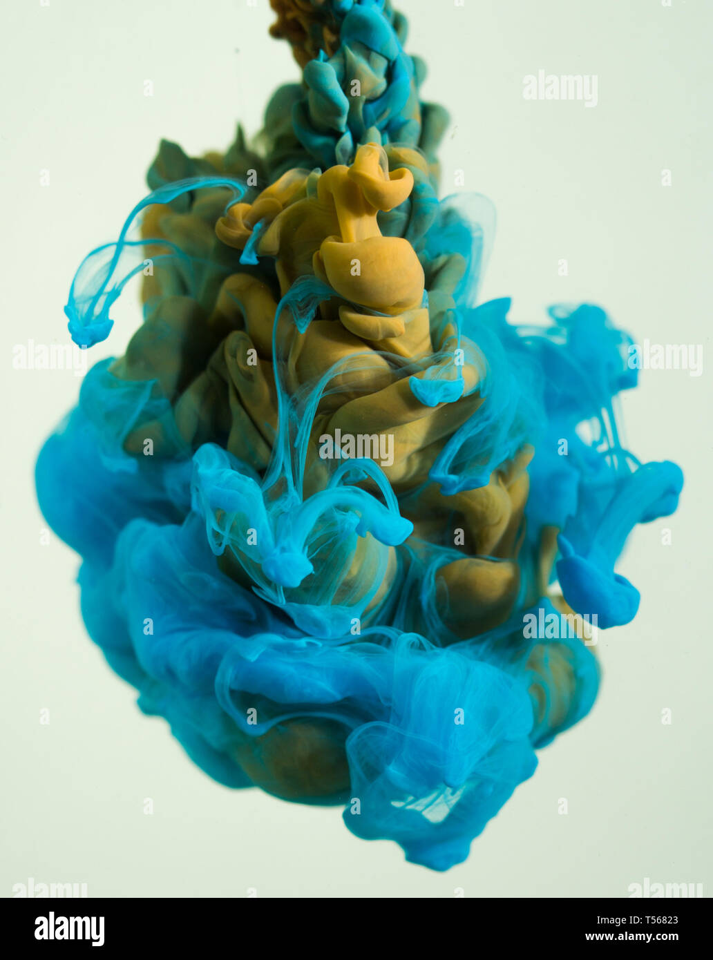 colorful ink drops in water Stock Photo - Alamy