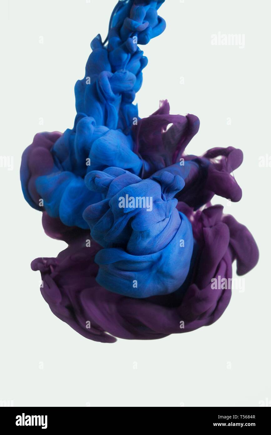 colorful ink drops in water Stock Photo - Alamy