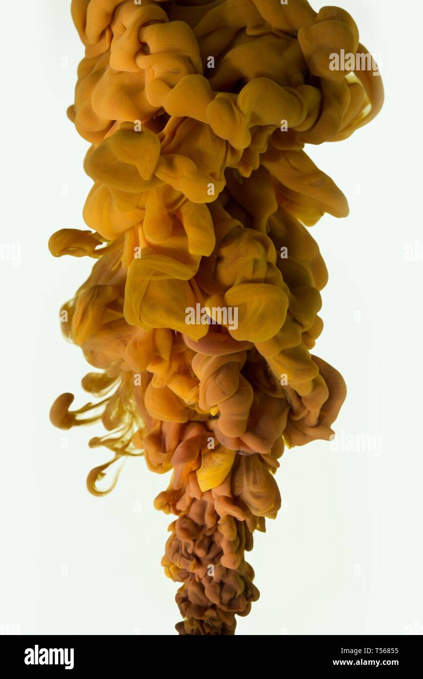 colorful ink drops in water Stock Photo - Alamy