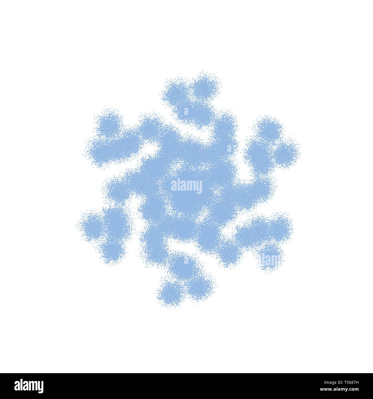 Textured snowflakes isolated on Stock Vector Images - Alamy