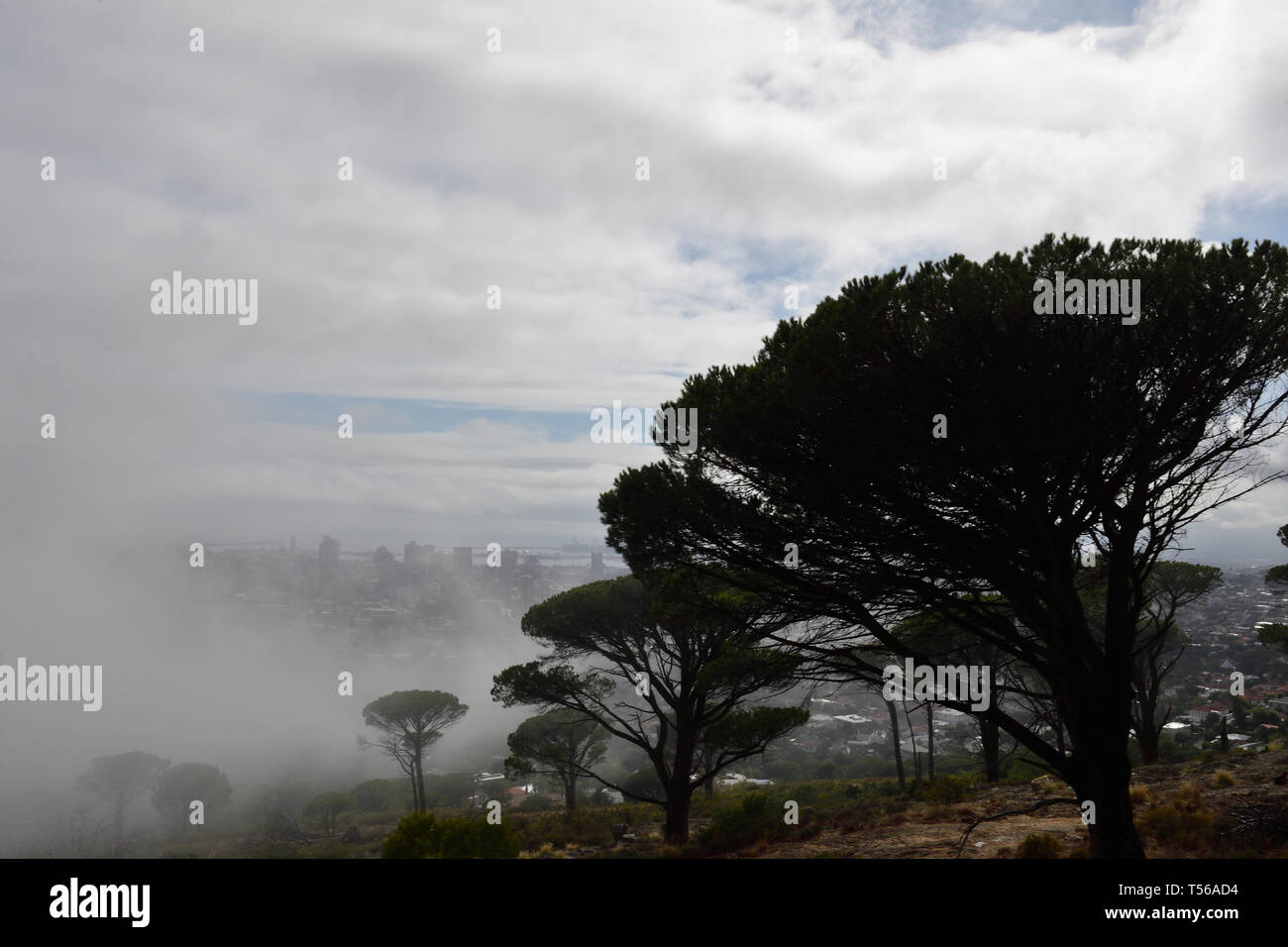 Stormy Weather over a city Stock Photo - Alamy