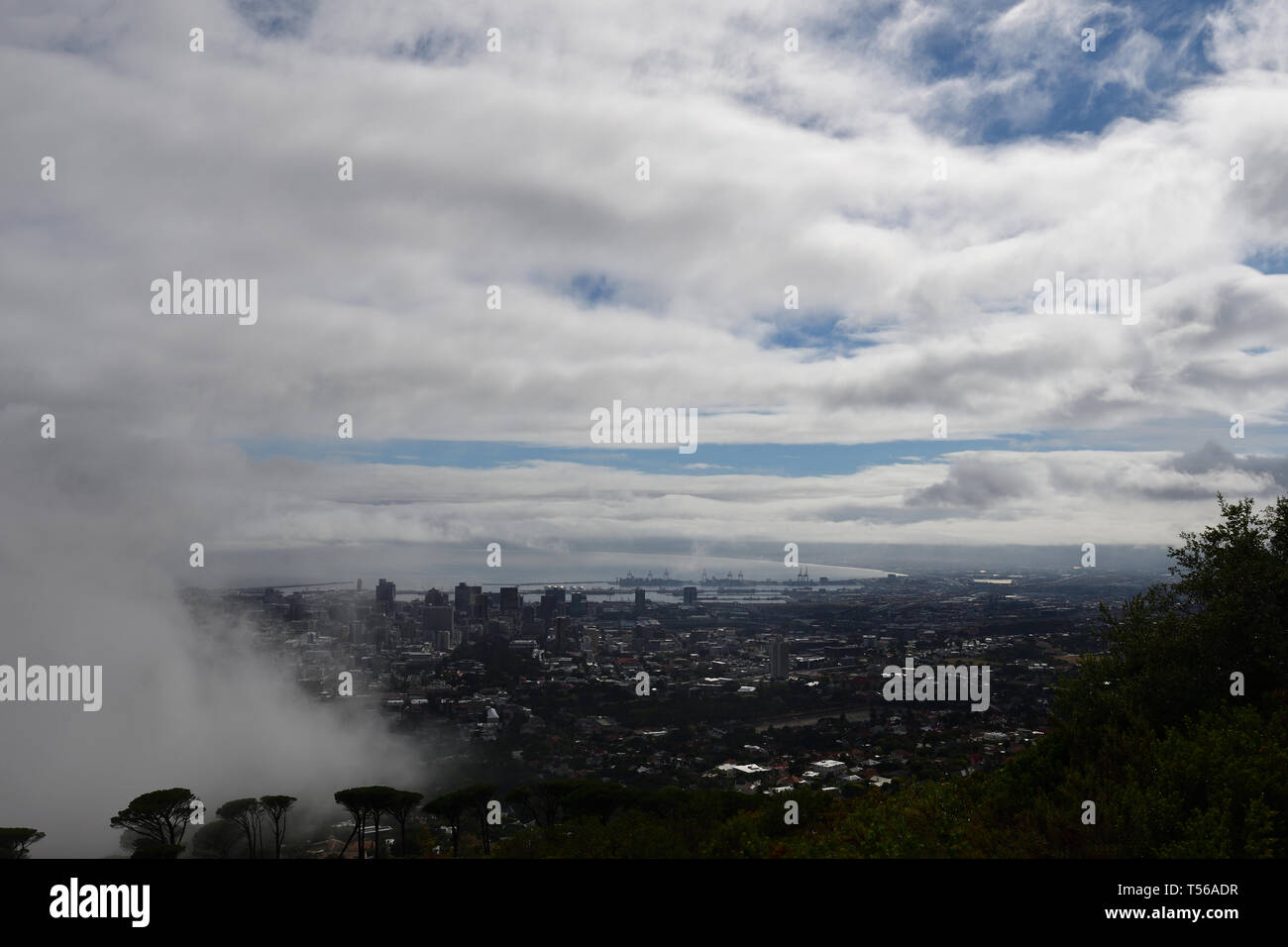 Stormy Weather over a city Stock Photo - Alamy