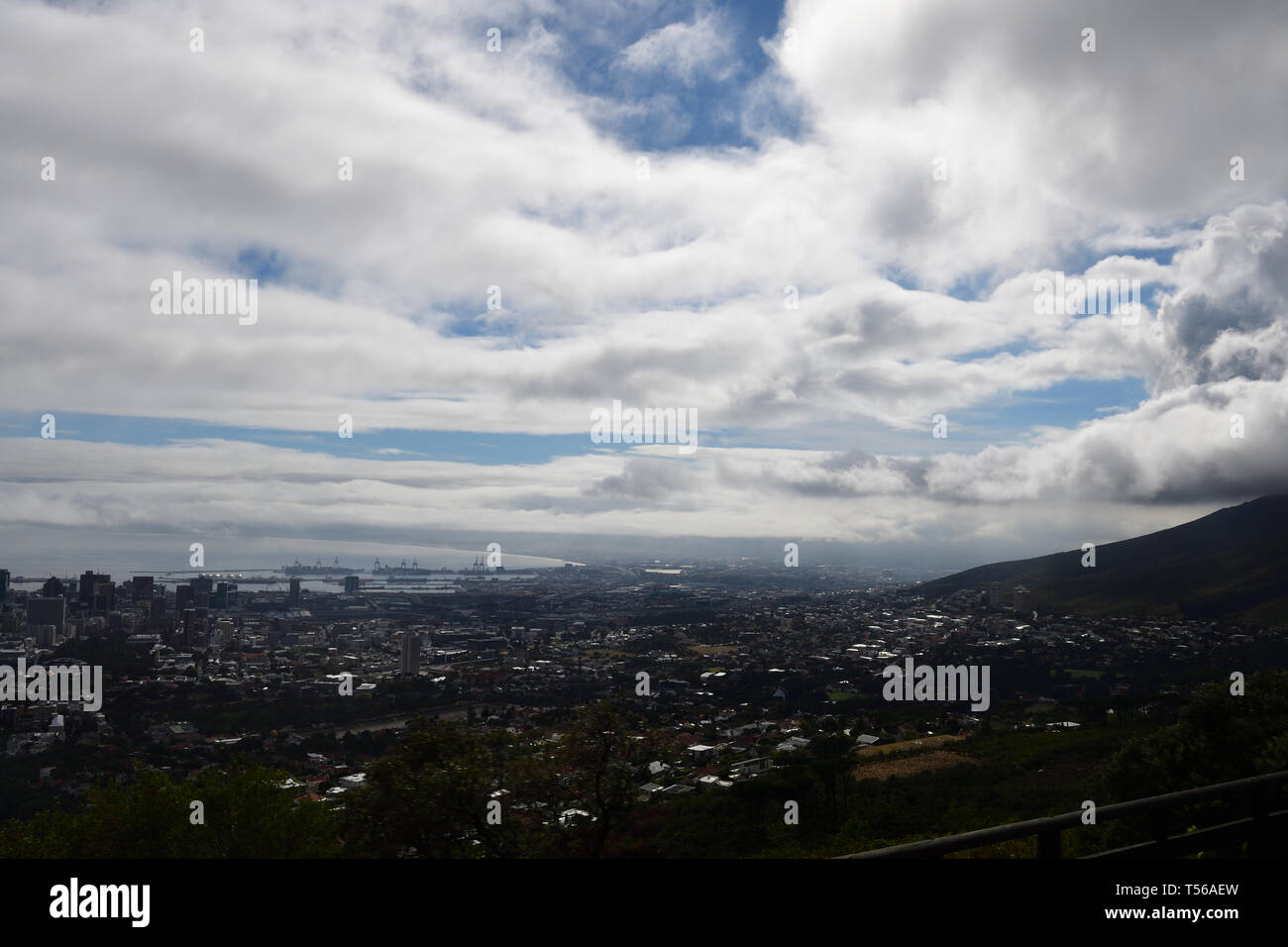 Stormy Weather over a city Stock Photo - Alamy