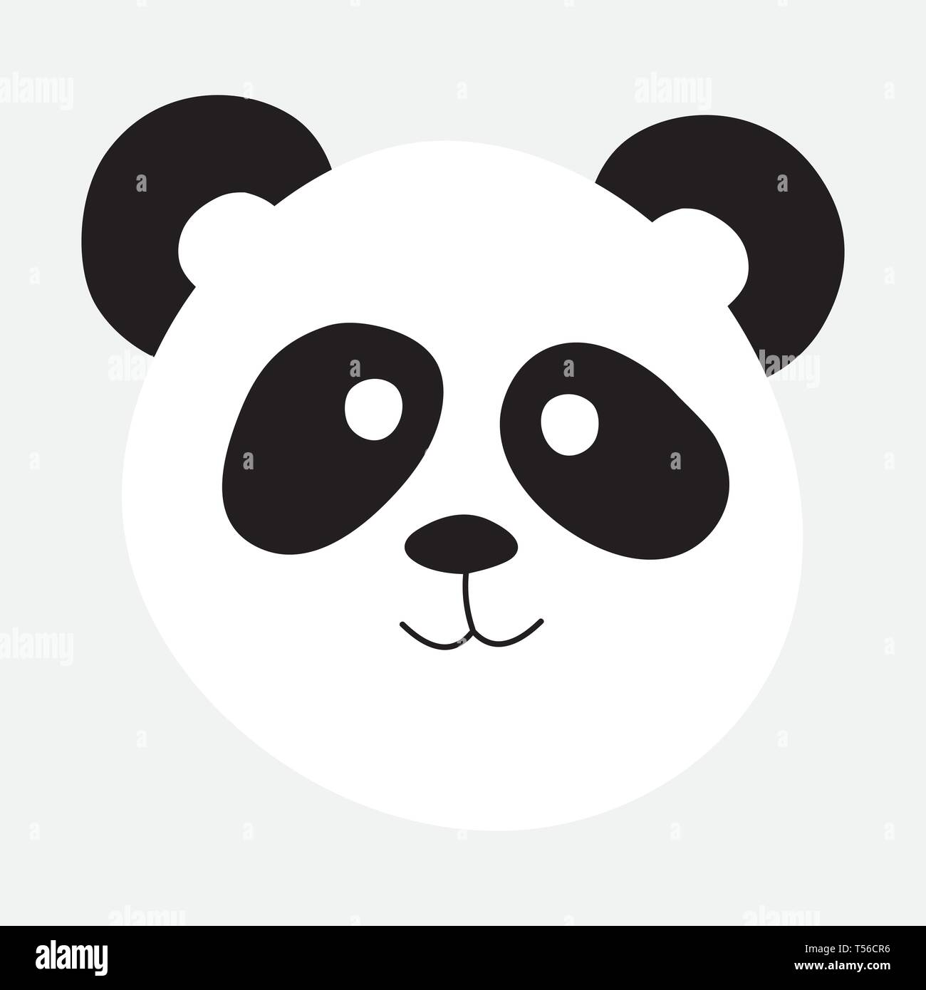 Panda bear portrait vector illustration Stock Vector Image & Art - Alamy