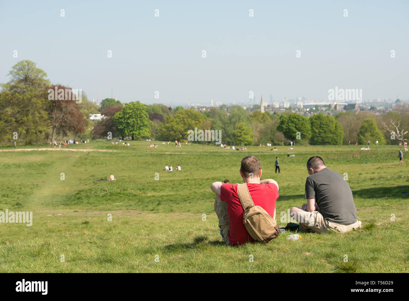Hampstead Heath, London, UK. 21st April, 2019. © Byron Kirk Stock Photo ...