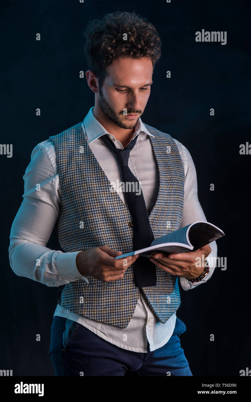 Excited about reading a book hi-res stock photography and images - Alamy