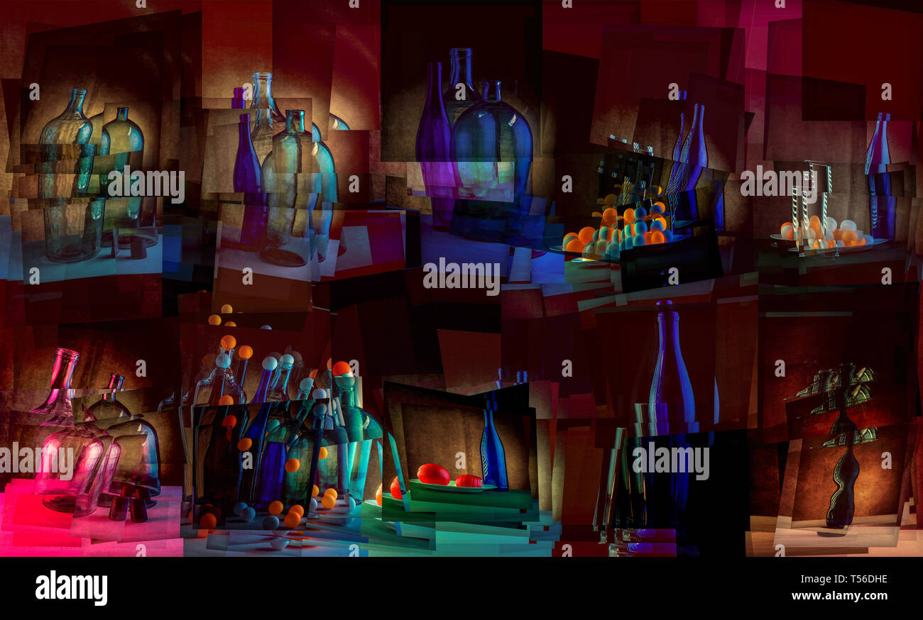 Still life collage hi-res stock photography and images - Alamy