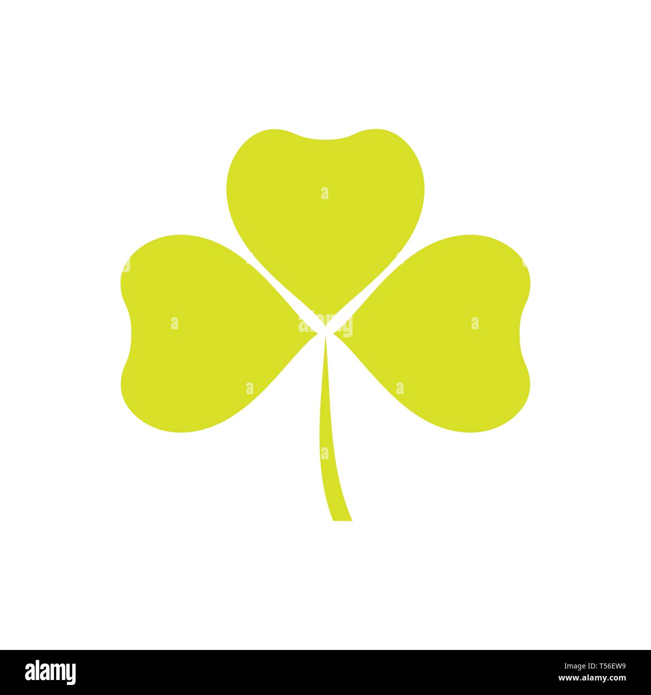 Clover icon on background for graphic and web design. Simple vector ...