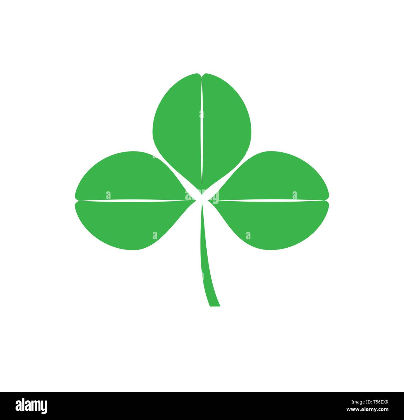 Clover icon on background for graphic and web design. Simple vector ...
