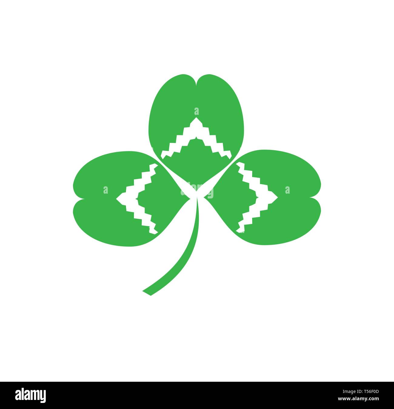 Clover icon on background for graphic and web design. Simple vector ...