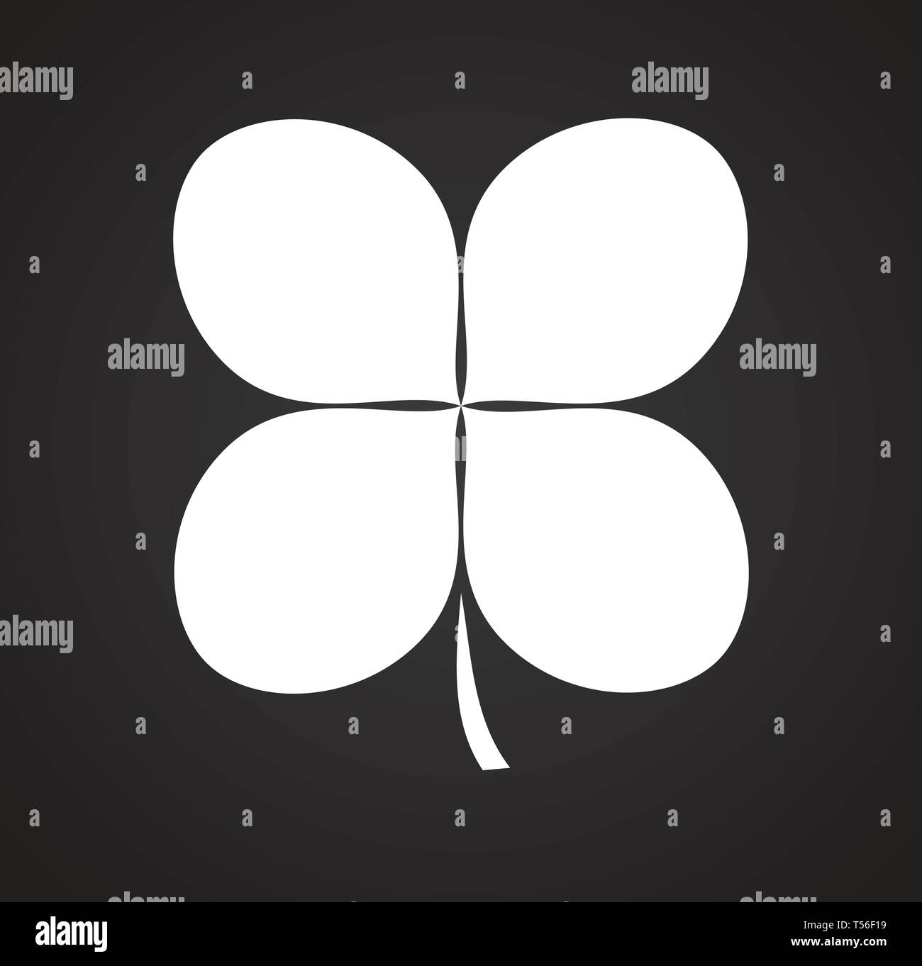Clover icon on background for graphic and web design. Simple vector ...