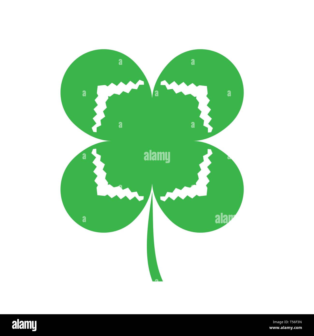 Clover icon on background for graphic and web design. Simple vector ...