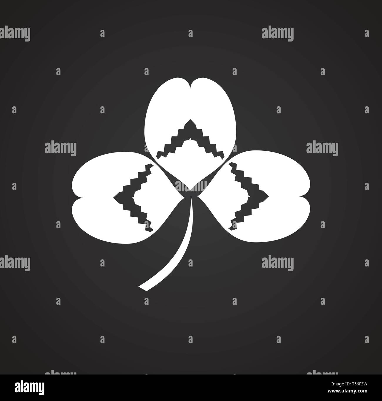 Clover icon on background for graphic and web design. Simple vector ...