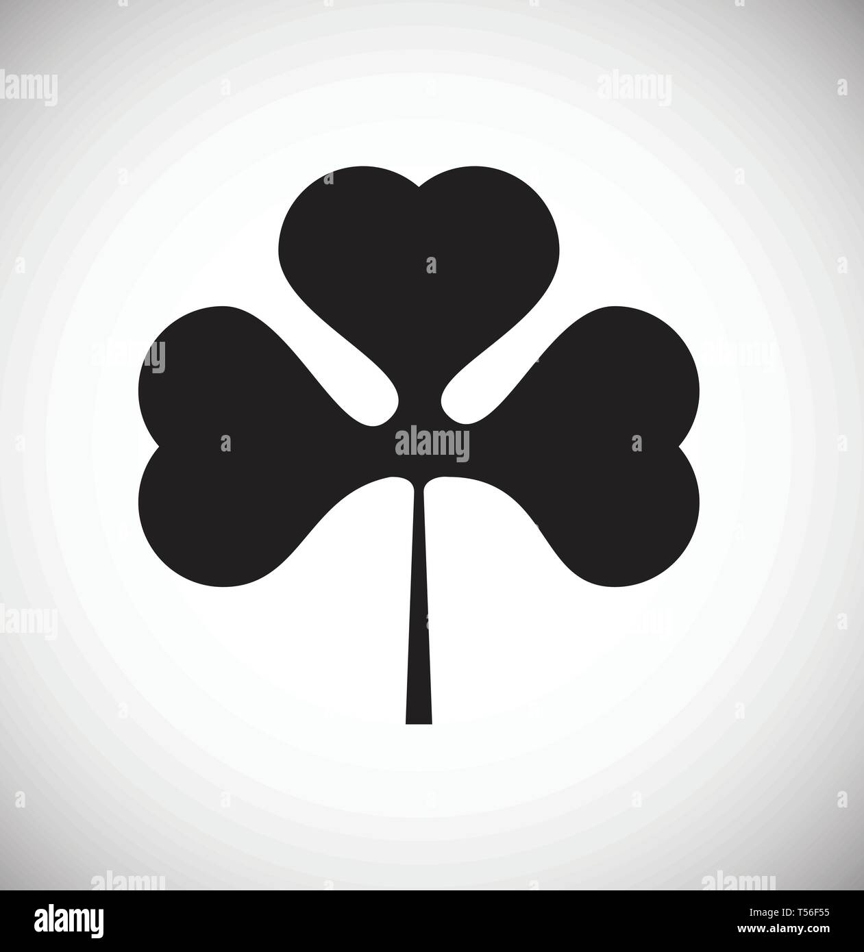 Clover icon on background for graphic and web design. Simple vector ...