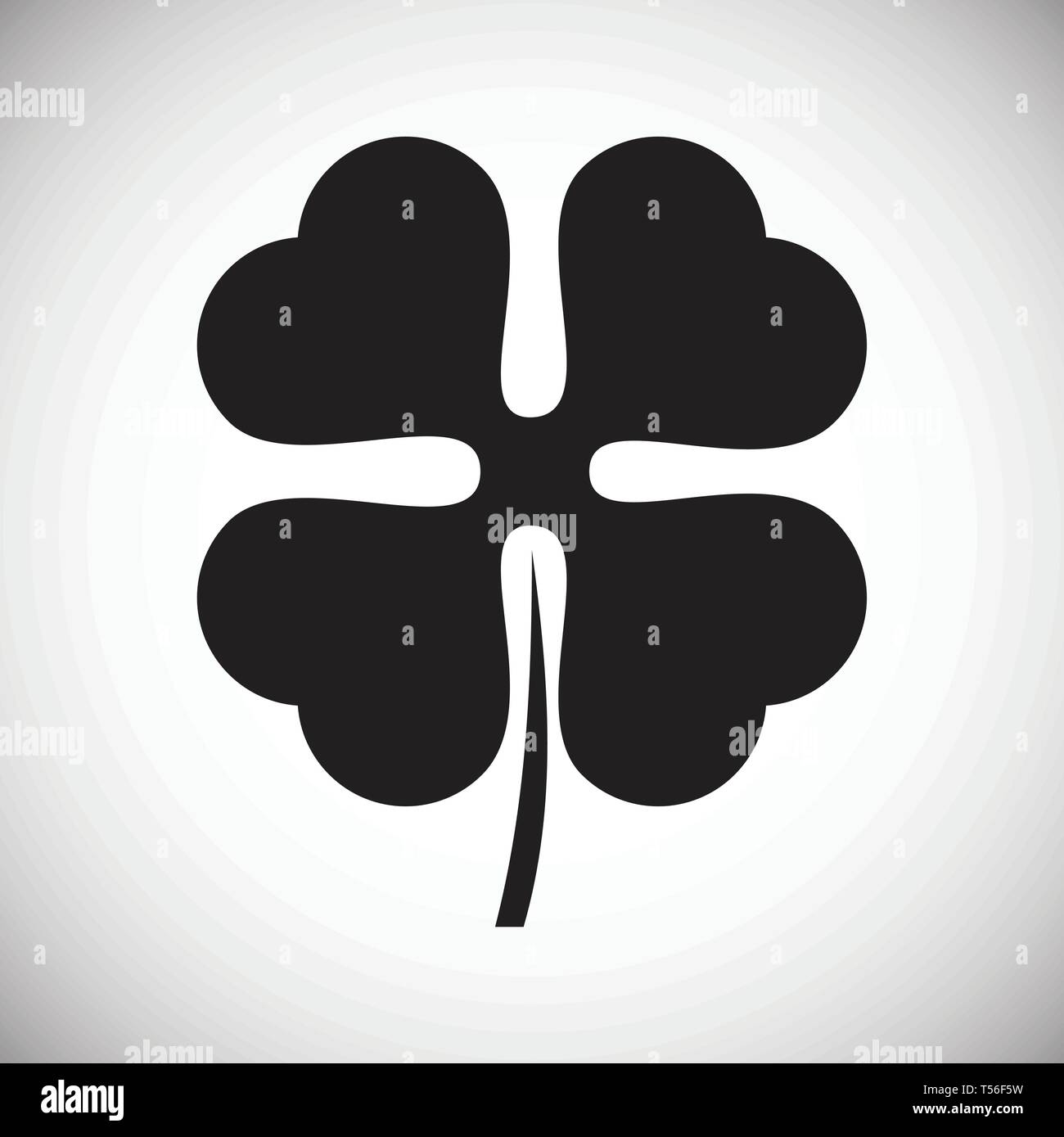 Clover icon on background for graphic and web design. Simple vector ...