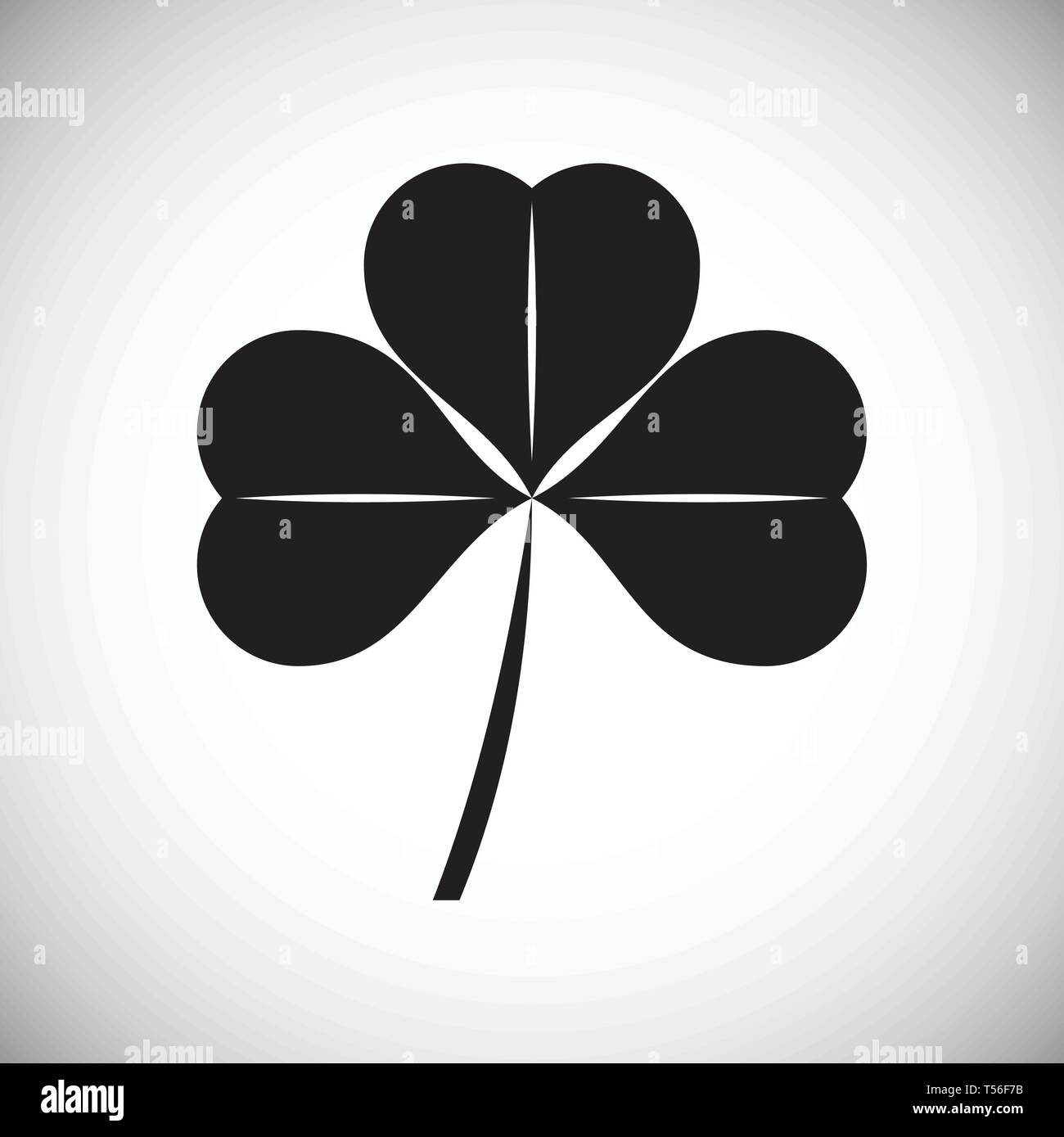 Clover icon on background for graphic and web design. Simple vector ...