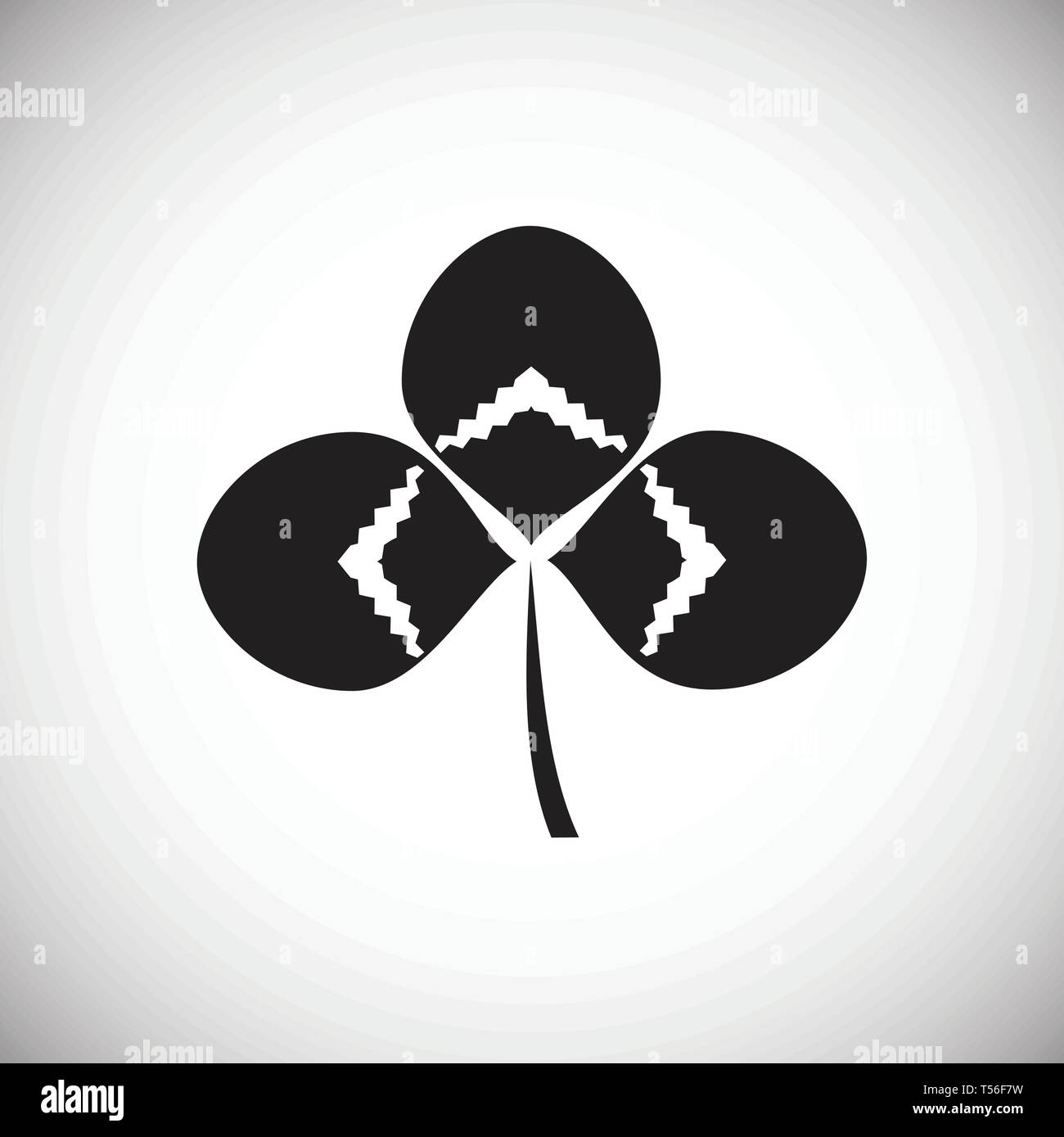 Clover icon on background for graphic and web design. Simple vector ...