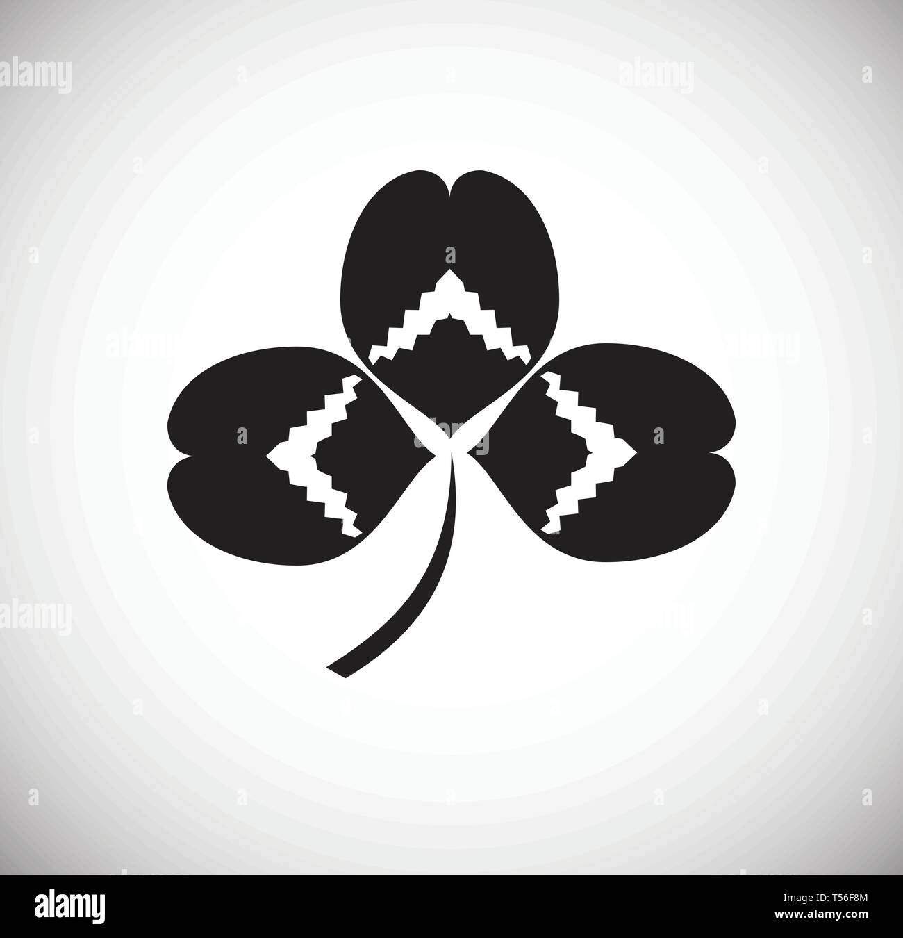 Clover icon on background for graphic and web design. Simple vector ...