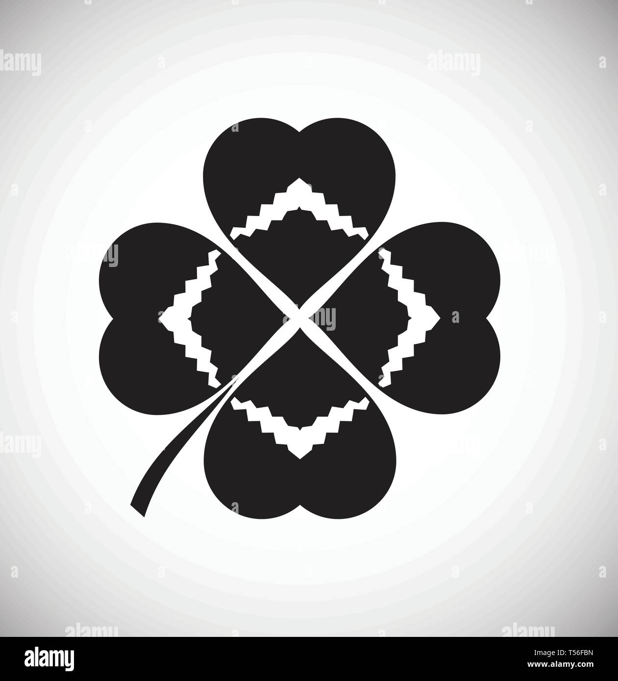 Clover icon on background for graphic and web design. Simple vector ...
