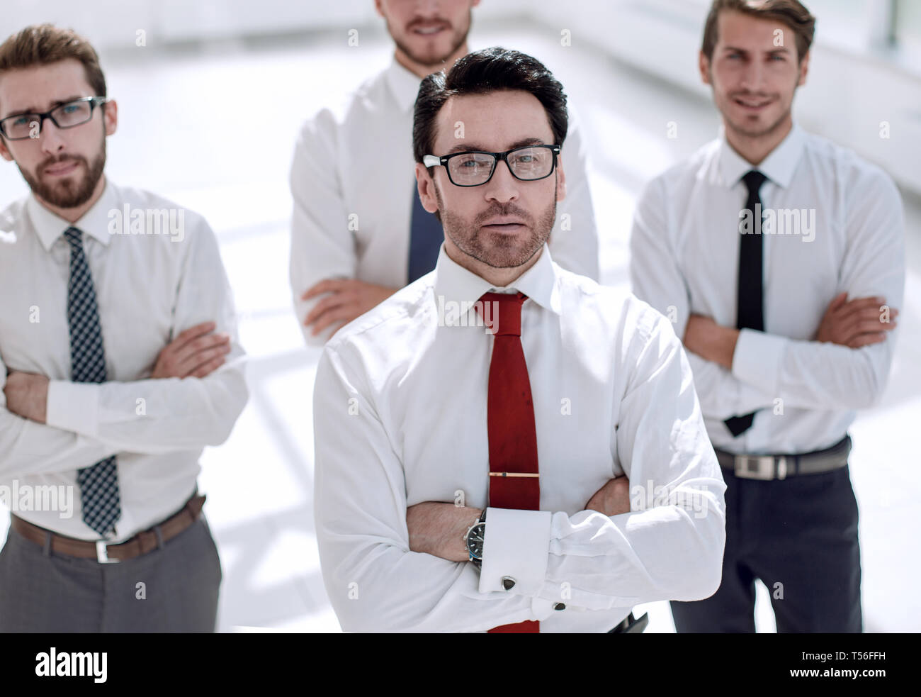 group of successful business people .the concept of professionalism ...