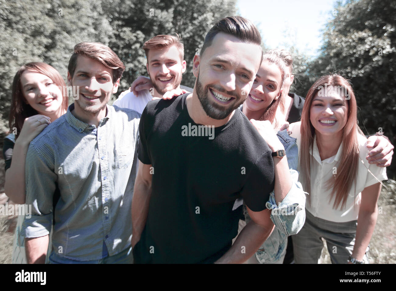 leader and the business team have fun in their free time. team building ...