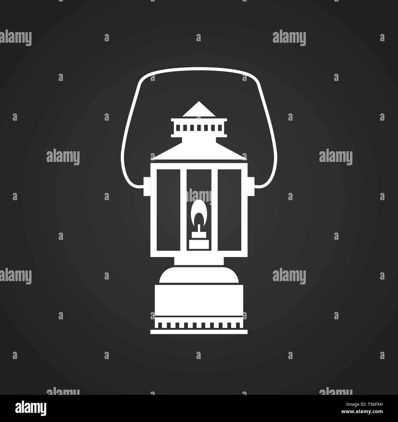 Lantern icon on background for graphic and web design. Simple vector ...