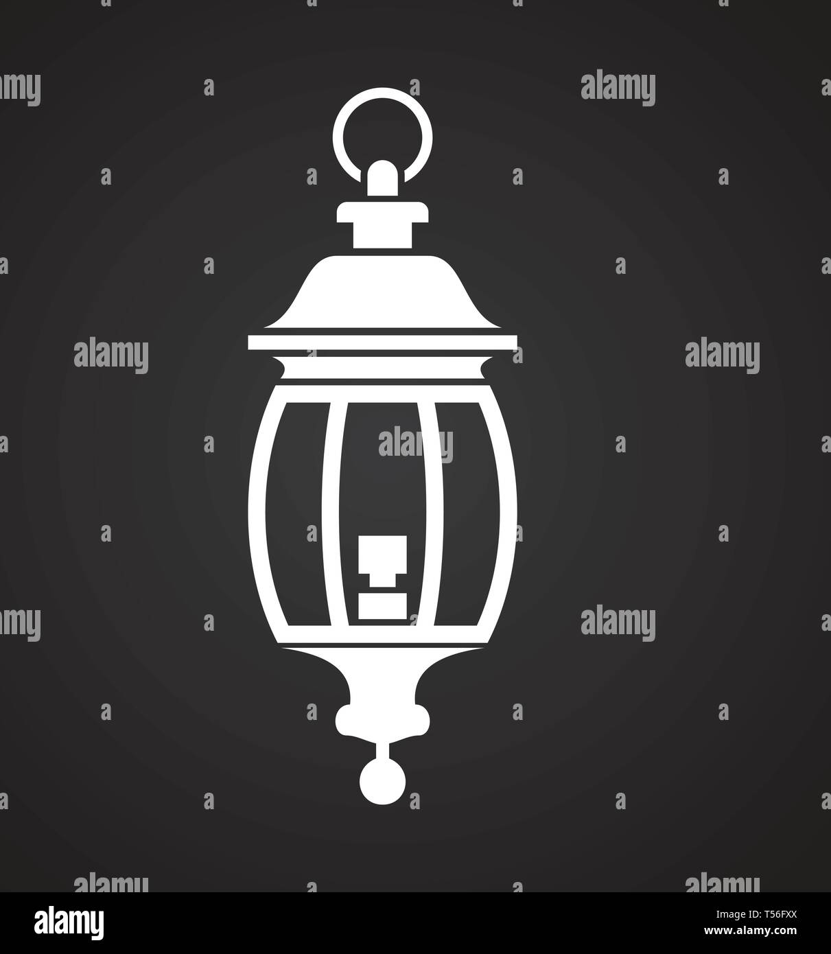 Lantern icon on background for graphic and web design. Simple vector ...
