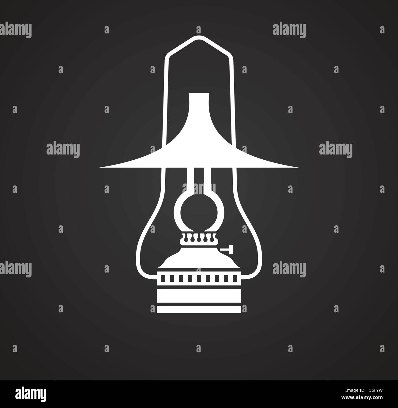 Lantern icon on background for graphic and web design. Simple vector ...