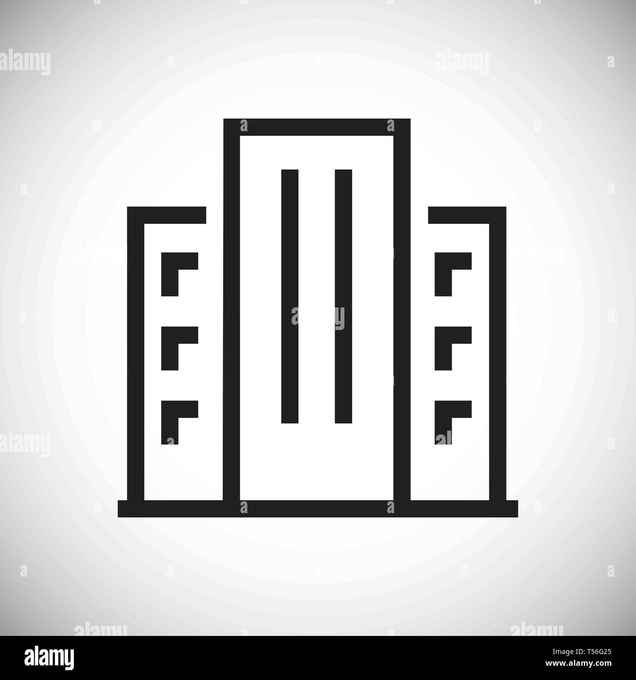 Building line icon on background for graphic and web design. Simple ...