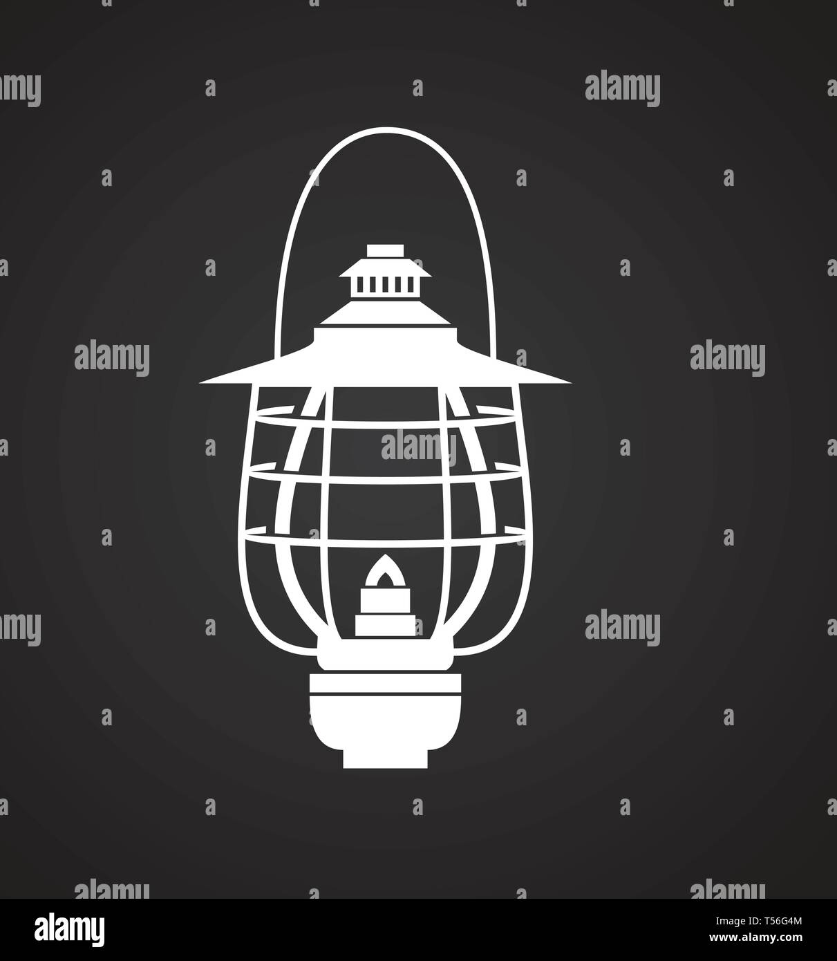 Lantern icon on background for graphic and web design. Simple vector ...