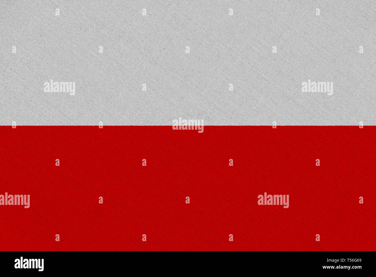 Poland fabric flag. Patriotic background. National flag of Poland Stock ...