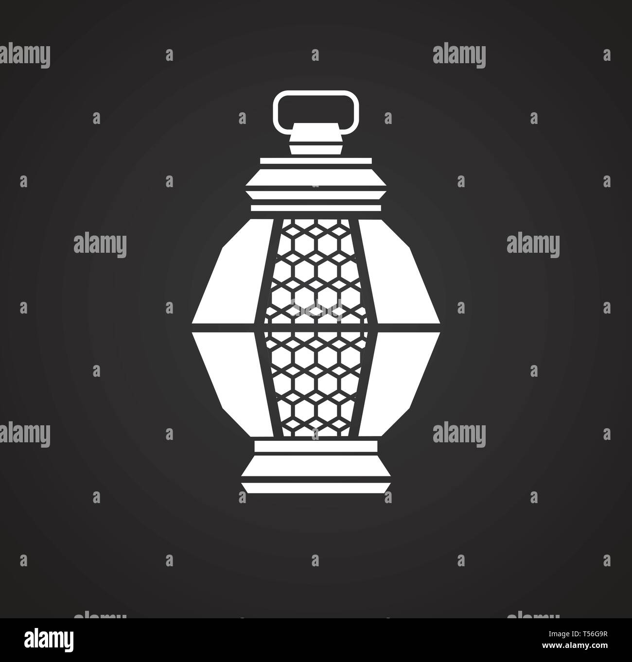 Lantern icon on background for graphic and web design. Simple vector ...