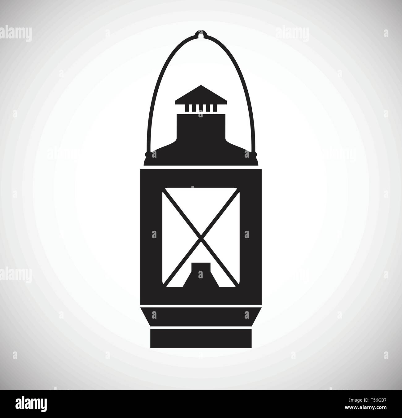 Lantern icon on background for graphic and web design. Simple vector ...