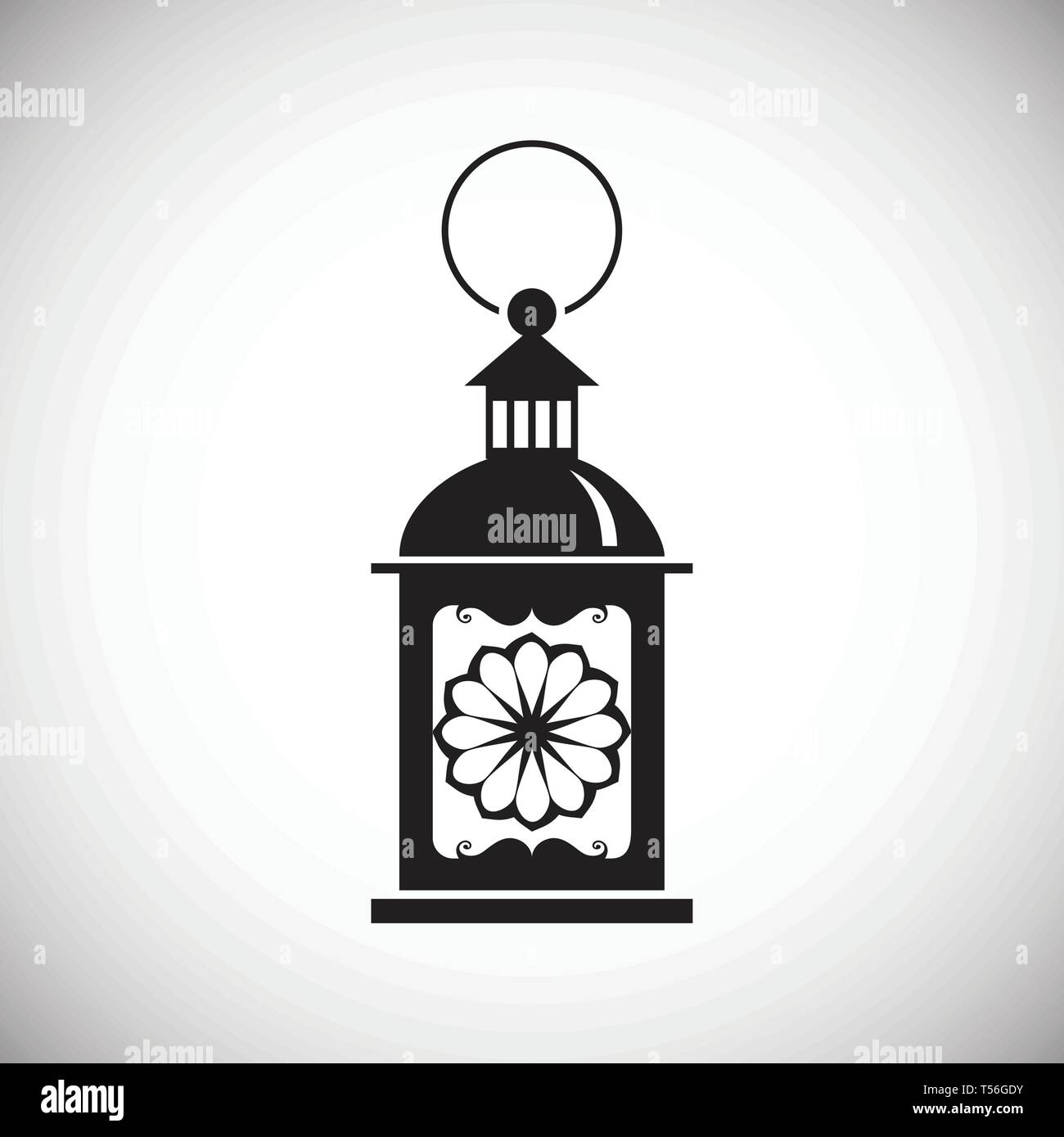 Lantern icon on background for graphic and web design. Simple vector ...