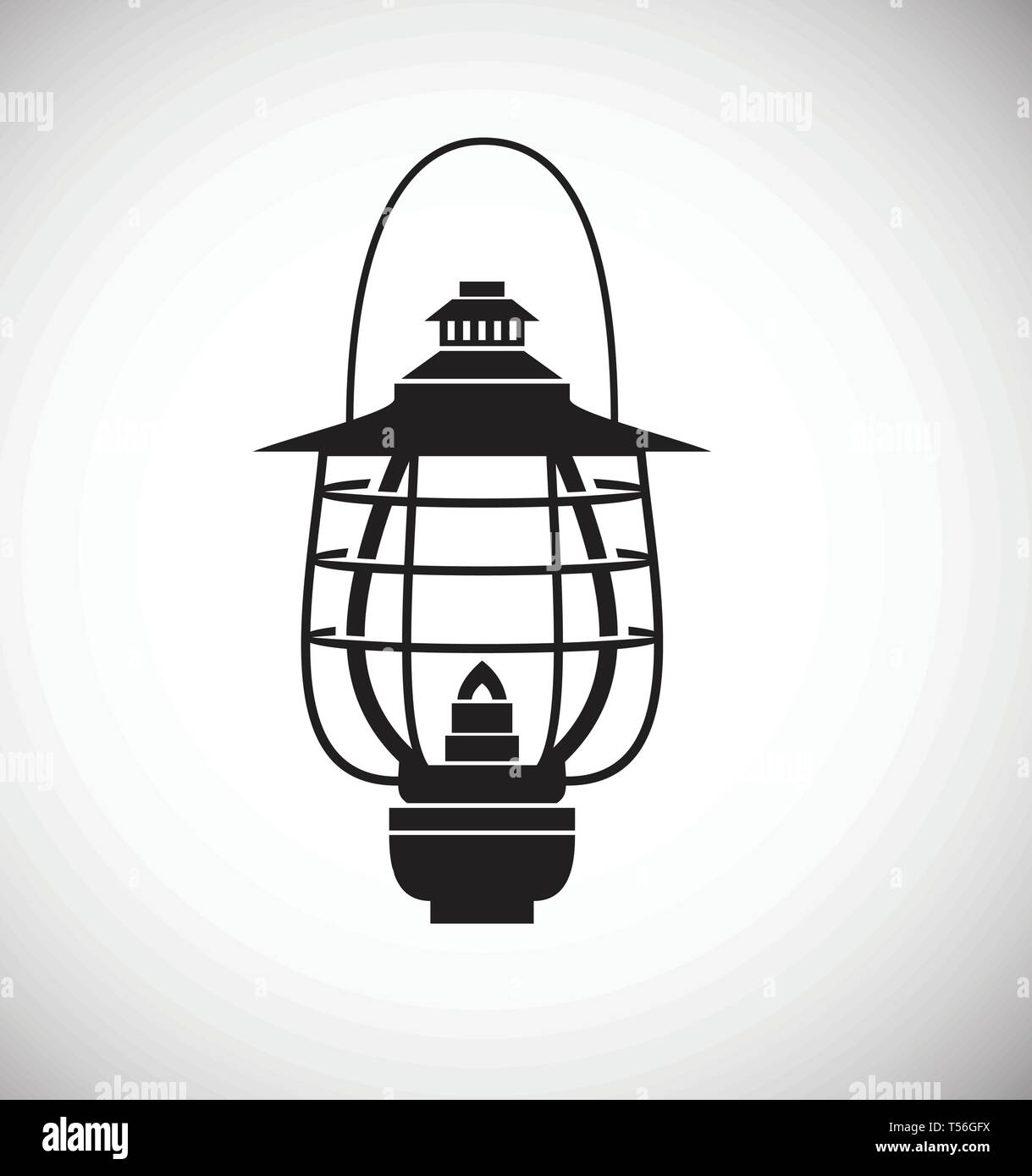 Lantern icon on background for graphic and web design. Simple vector ...
