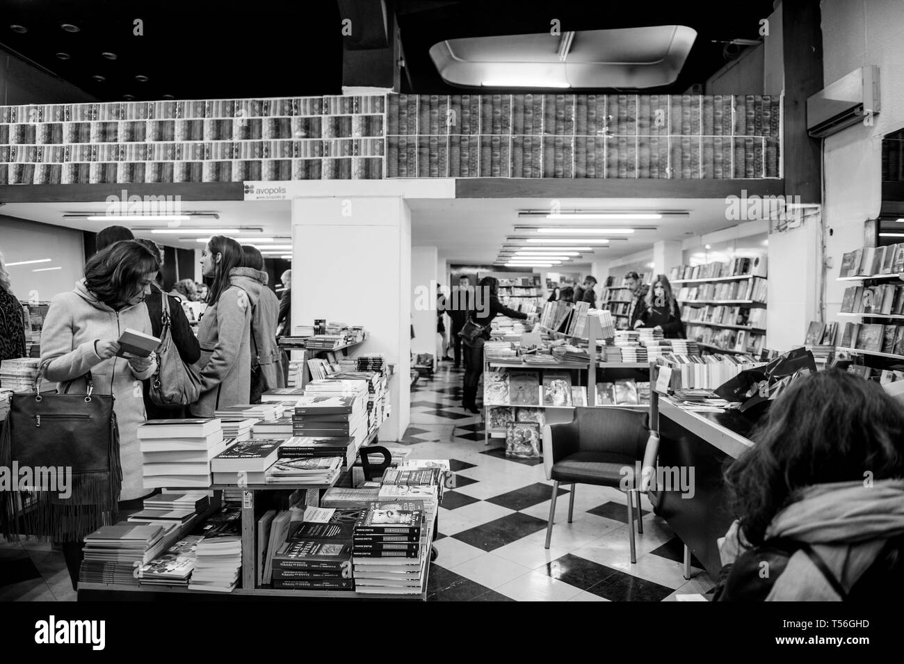 Inside bookshop Black and White Stock Photos & Images - Alamy