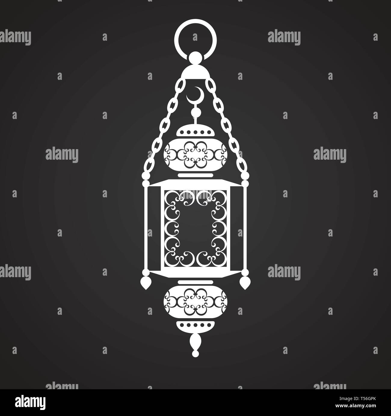 Lantern icon on background for graphic and web design. Simple vector ...