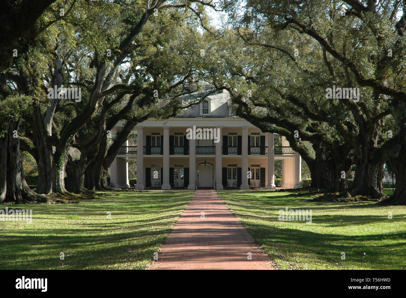 Vacherie, Louisiana, USA - 2019: Oak Alley Plantation is a historic ...