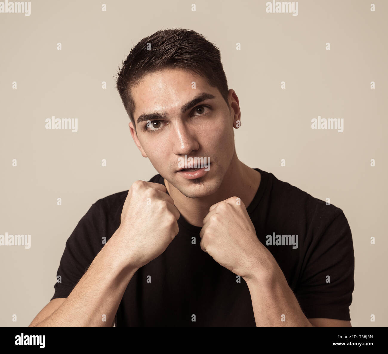 Defence stance hi-res stock photography and images - Alamy