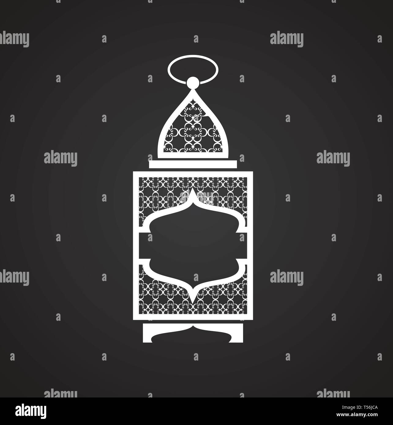 Lantern icon on background for graphic and web design. Simple vector ...