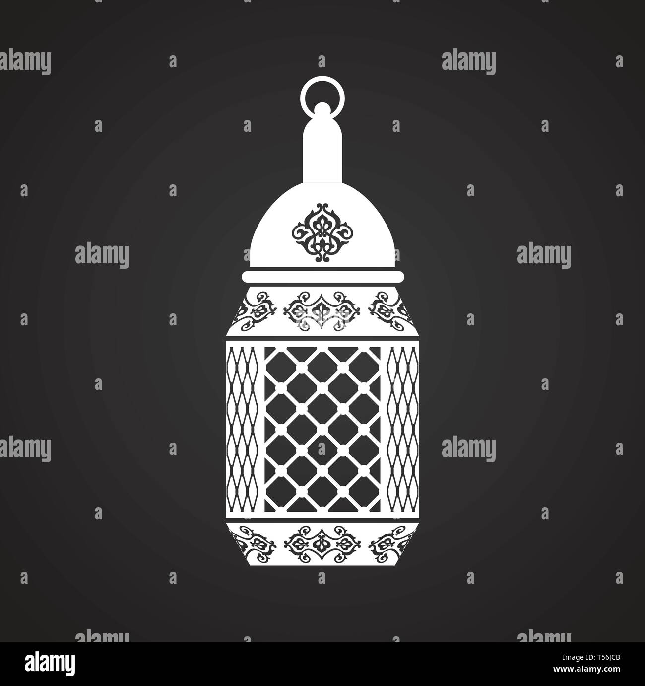 Lantern icon on background for graphic and web design. Simple vector ...