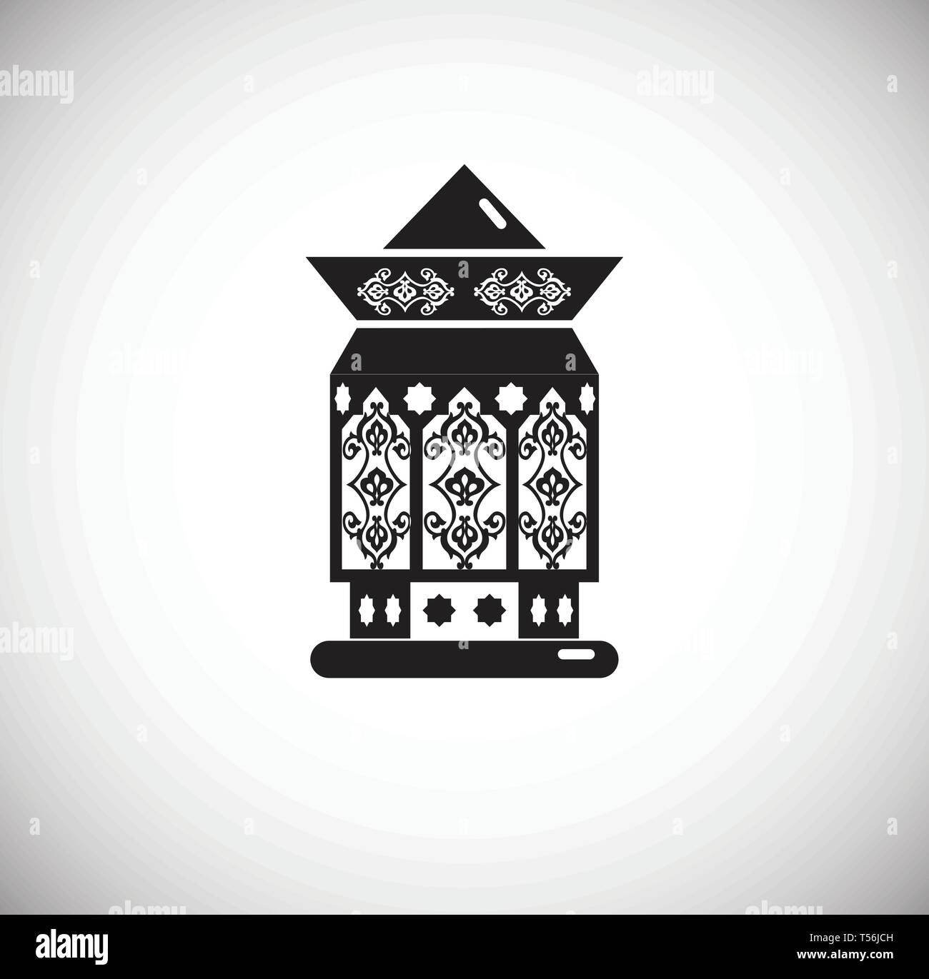 Lantern icon on background for graphic and web design. Simple vector ...