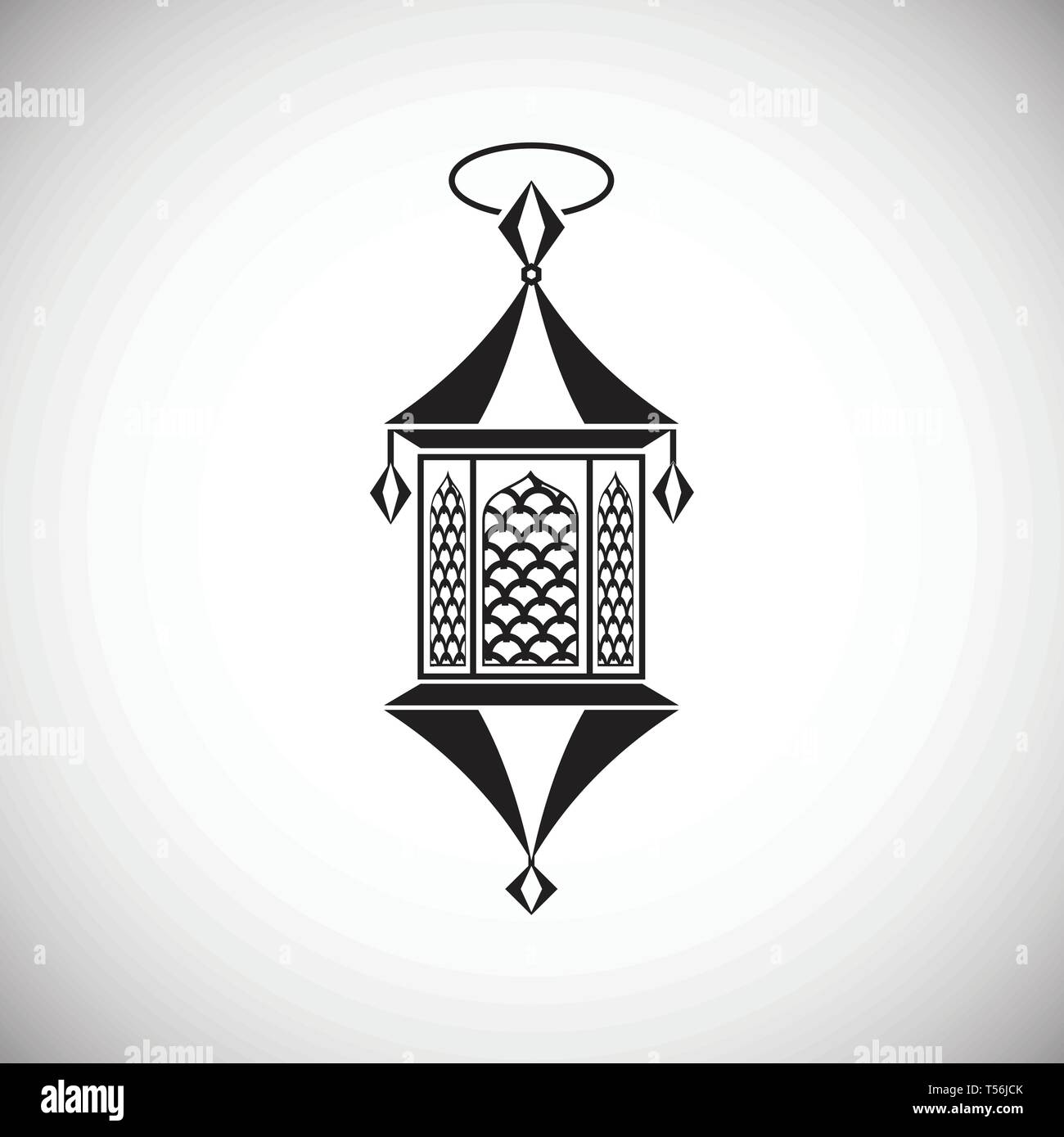 Lantern icon on background for graphic and web design. Simple vector ...