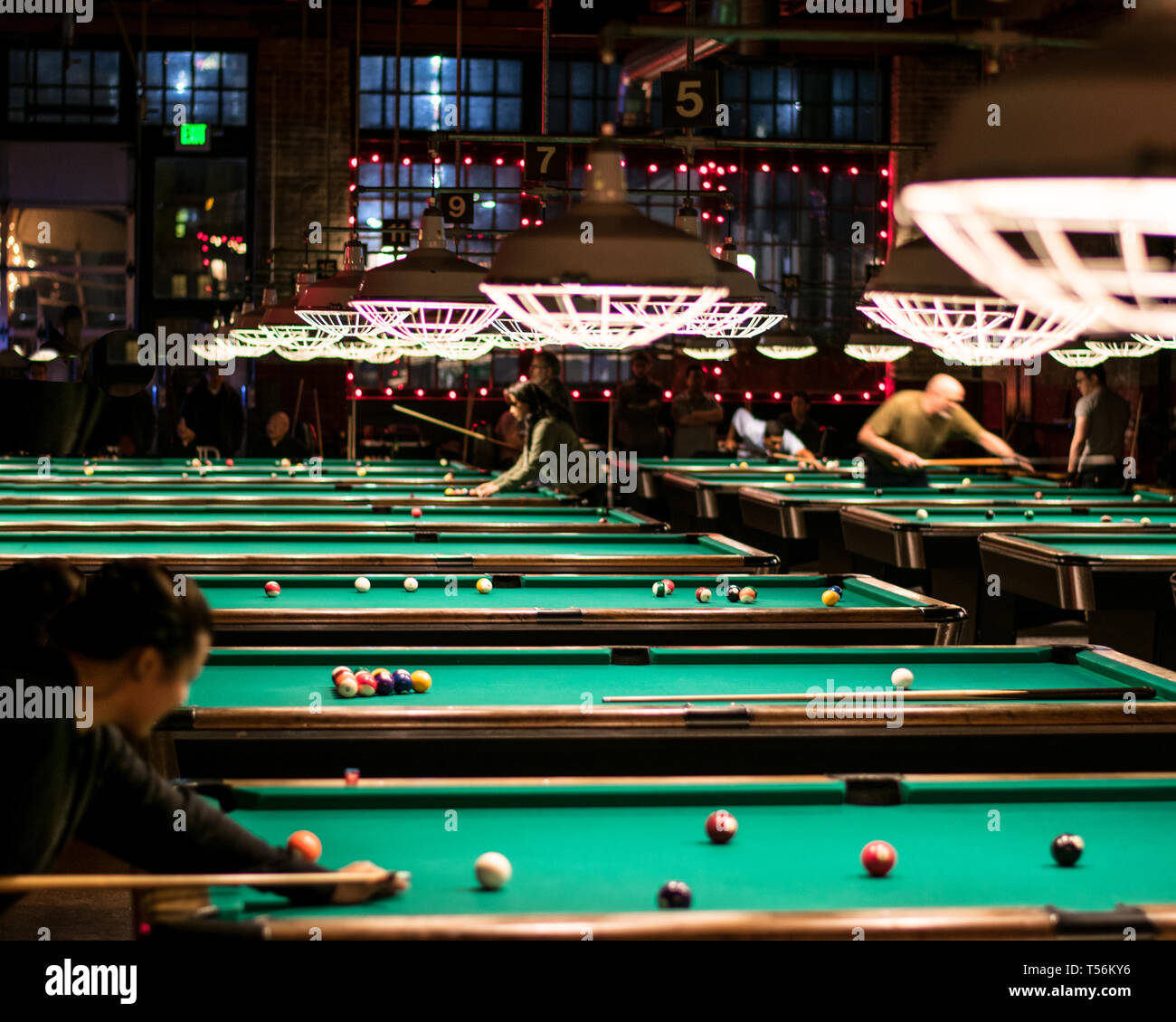 Pool hall bar hi-res stock photography and images - Alamy