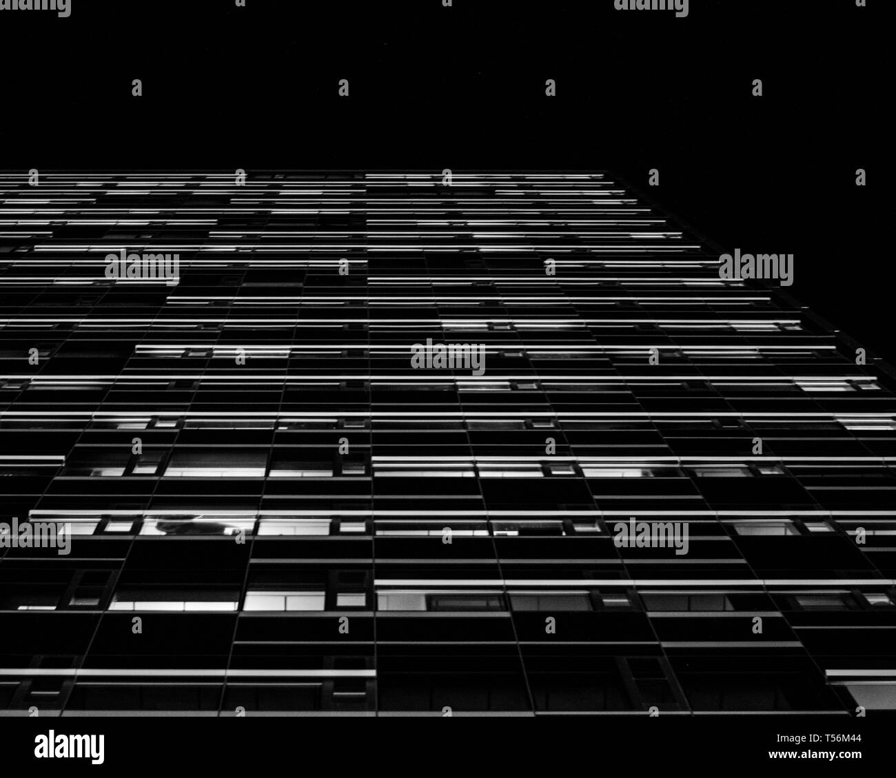 Tall condo building Black and White Stock Photos & Images - Alamy