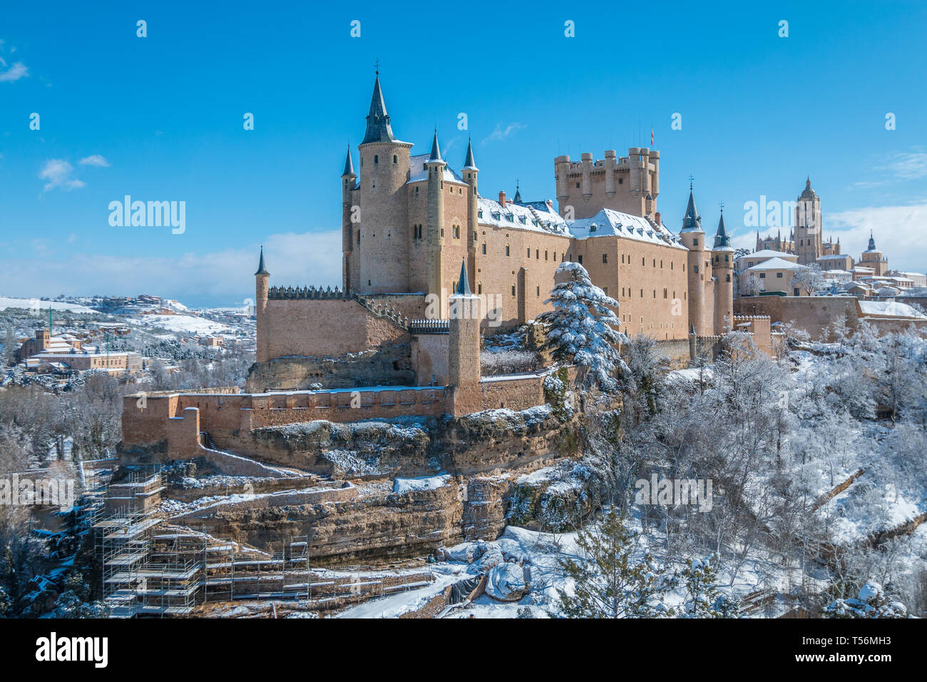 View of Segovia Castle Stock Photo - Alamy