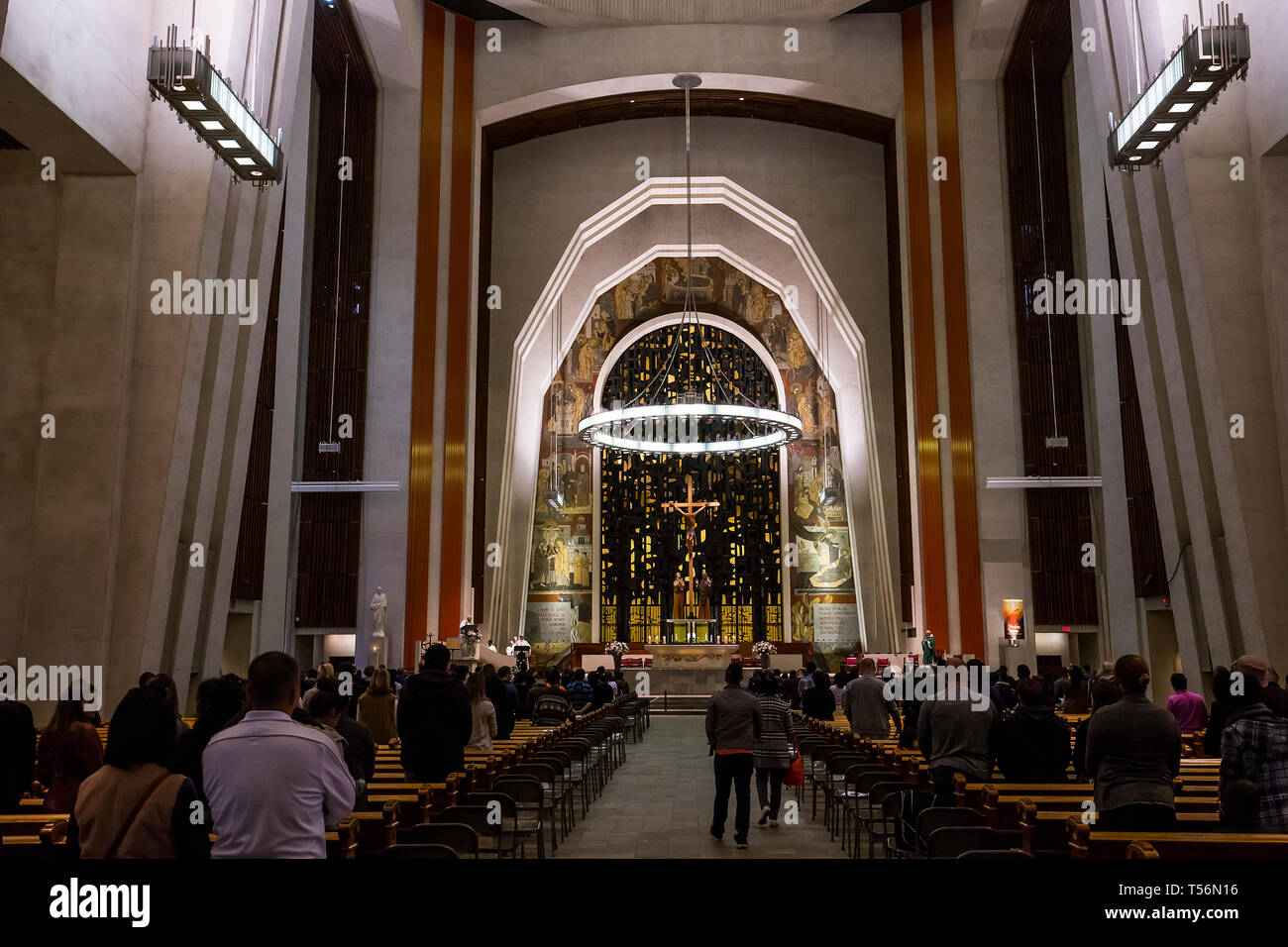 MONTREAL, CANADA, OCTOBER 09, 2016 : interiors and details of Saint ...
