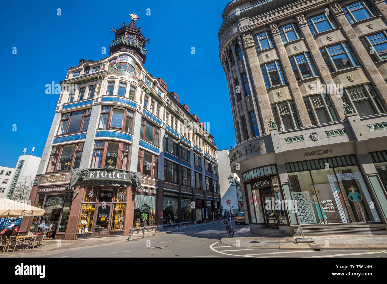 Old streets of Leipzig Stock Photo - Alamy